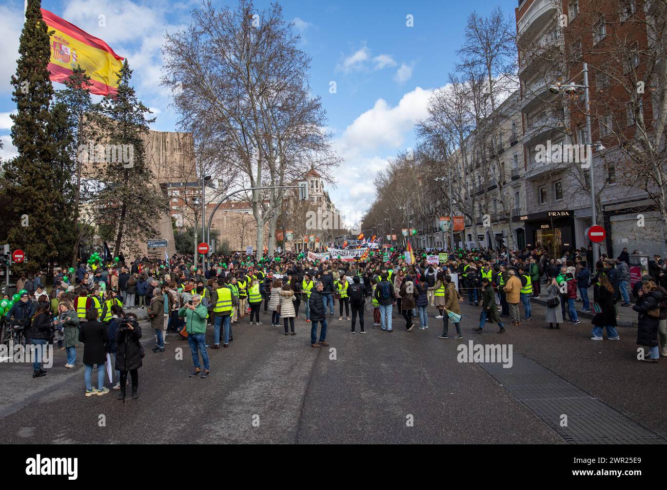 Madrid, Spain. 10th Mar, 2024. General view of pro-life protesters in ...