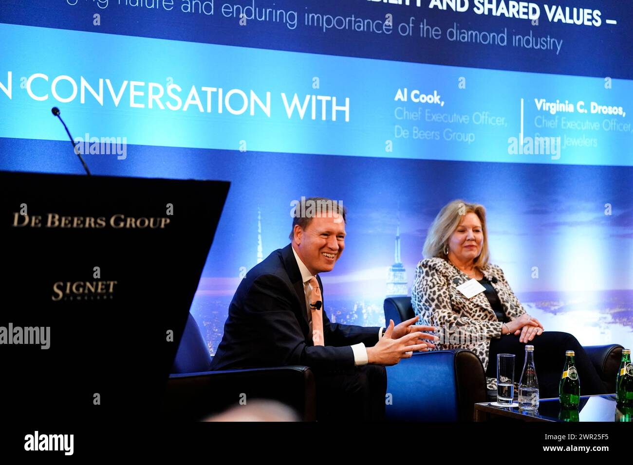 New York, New York USA 03/08/2024 CEO De Beers Group Al Cook, CEO ...
