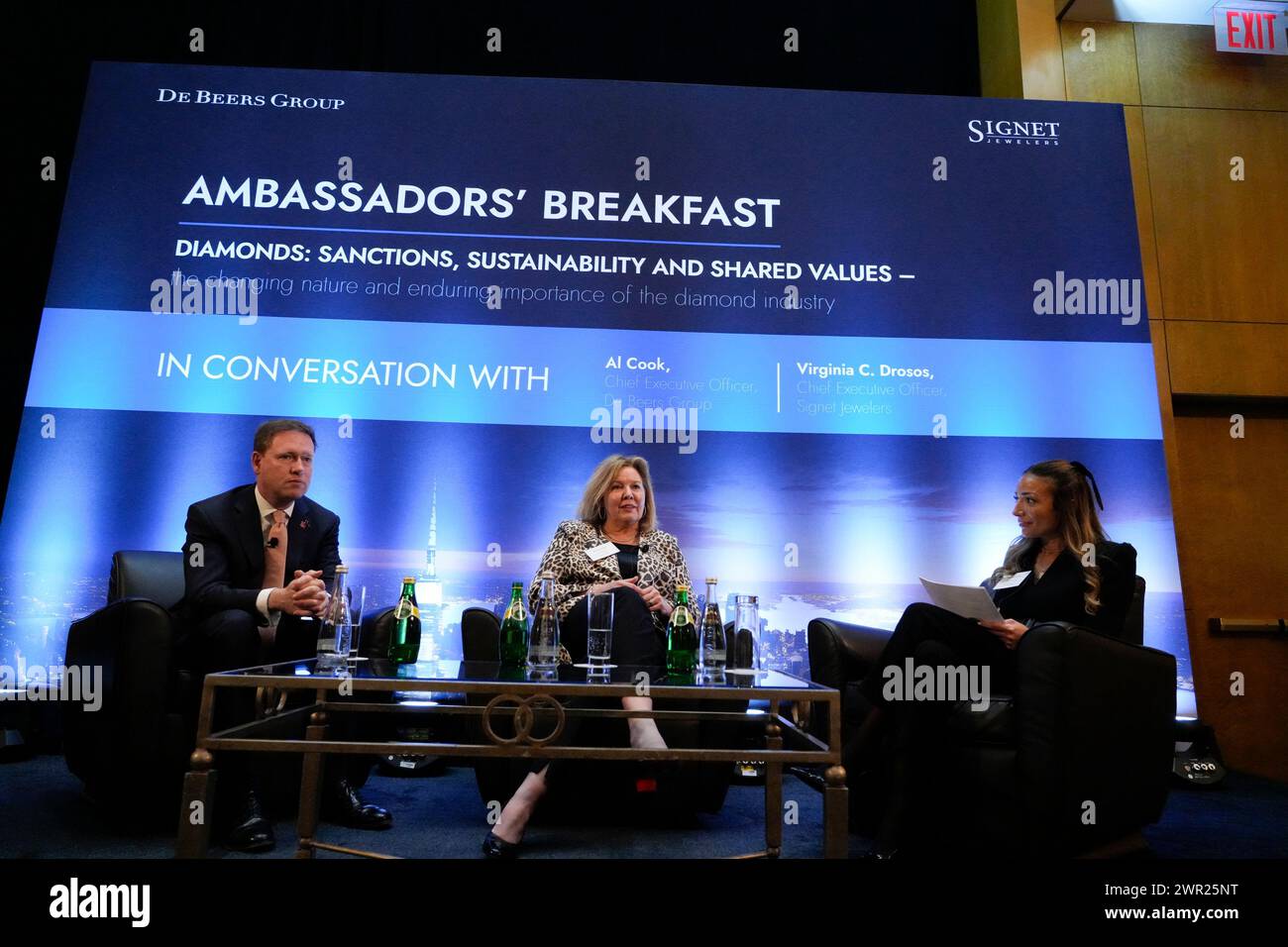 New York, New York USA 03/08/2024 CEO De Beers Group Al Cook, CEO ...