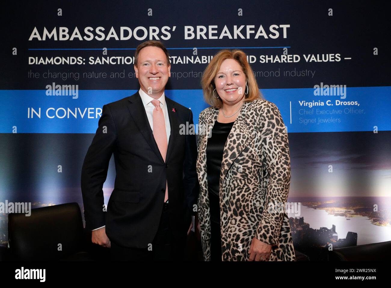 New York, New York USA 03/08/2024 CEO De Beers Group Al Cook, CEO ...