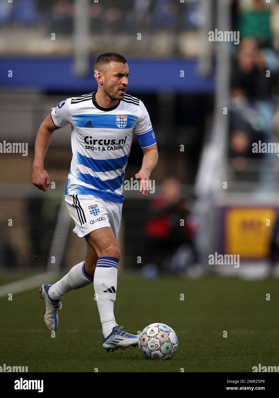 ZWOLLE - Bram van Polen of PEC Zwolle during the Dutch Eredivisie match ...