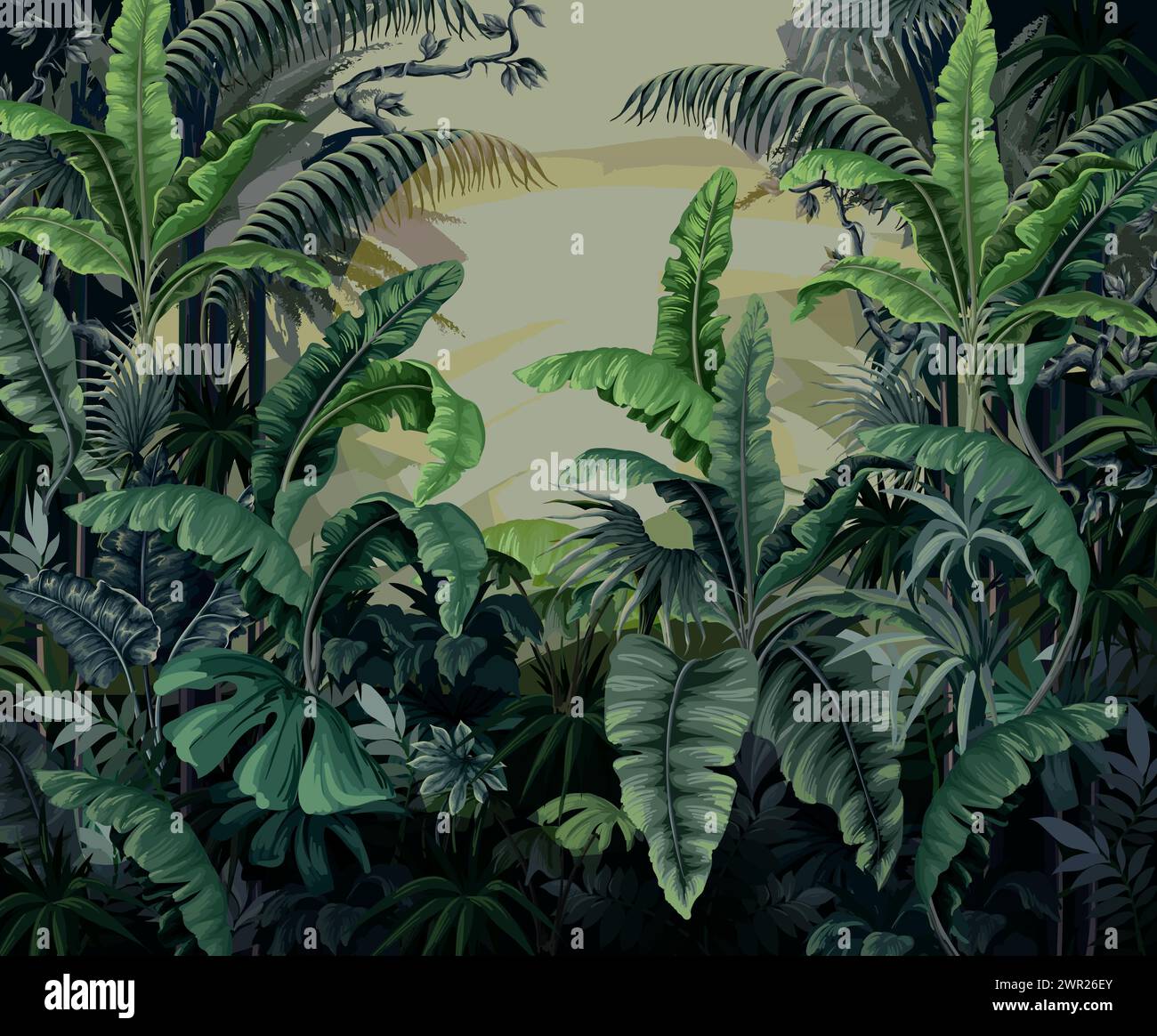 Outdoor wall mural Stock Vector Images - Alamy