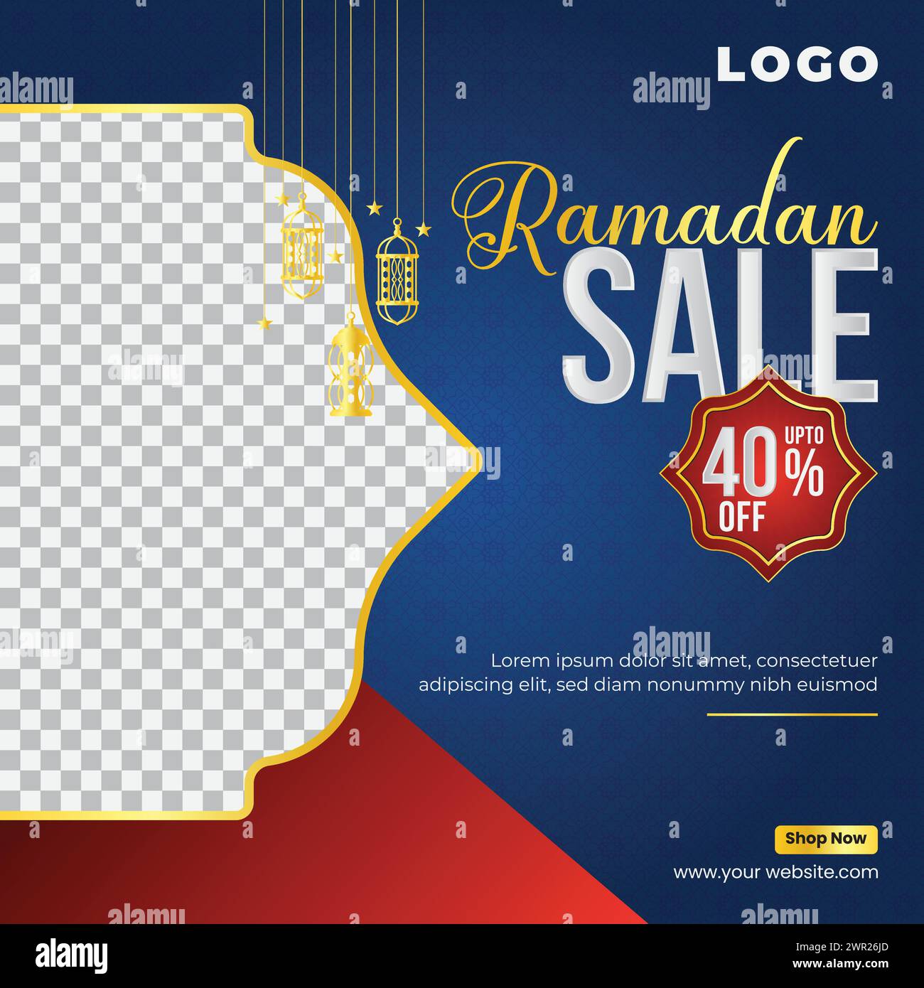 Ramadan Kareem Sale Offer Discount Social Media Banner Post Design ...