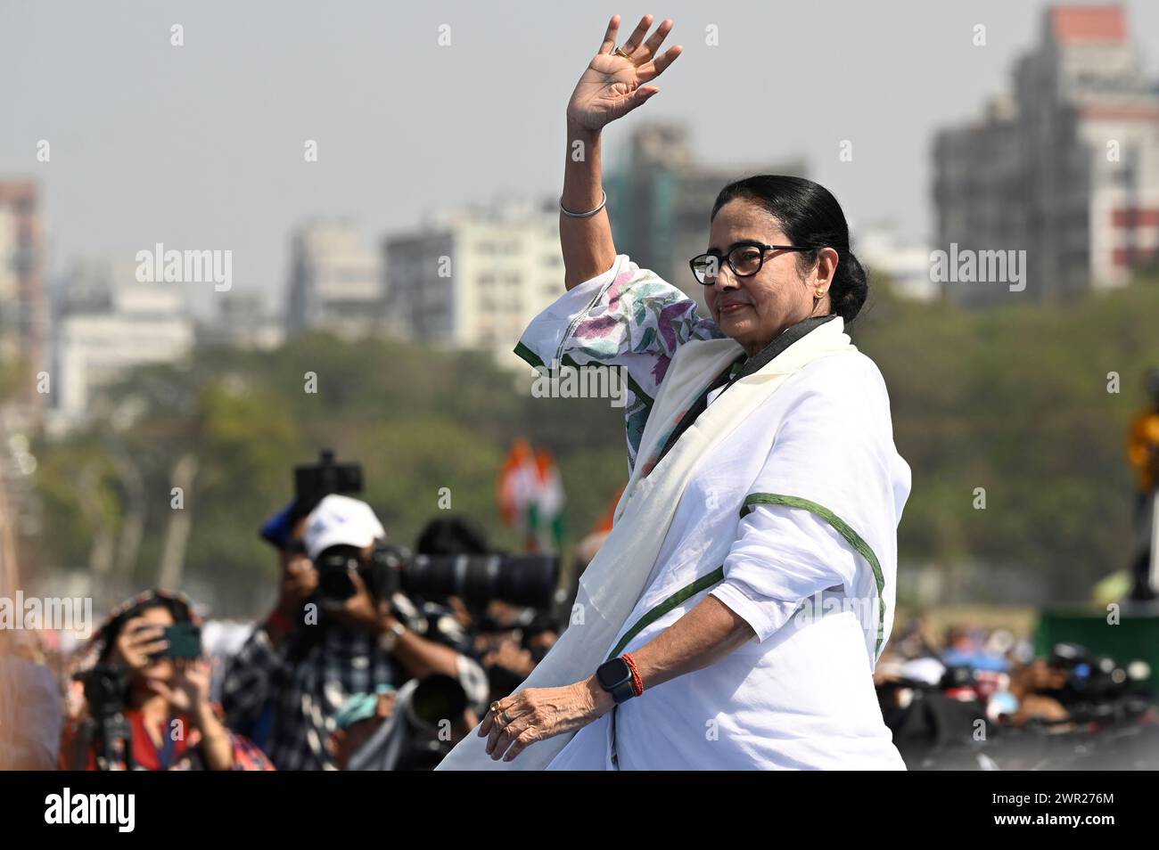 KOLKATA, INDIA - MARCH 10: Chief Minister of West Bengal and All India Trinamool Congress (AITC ...