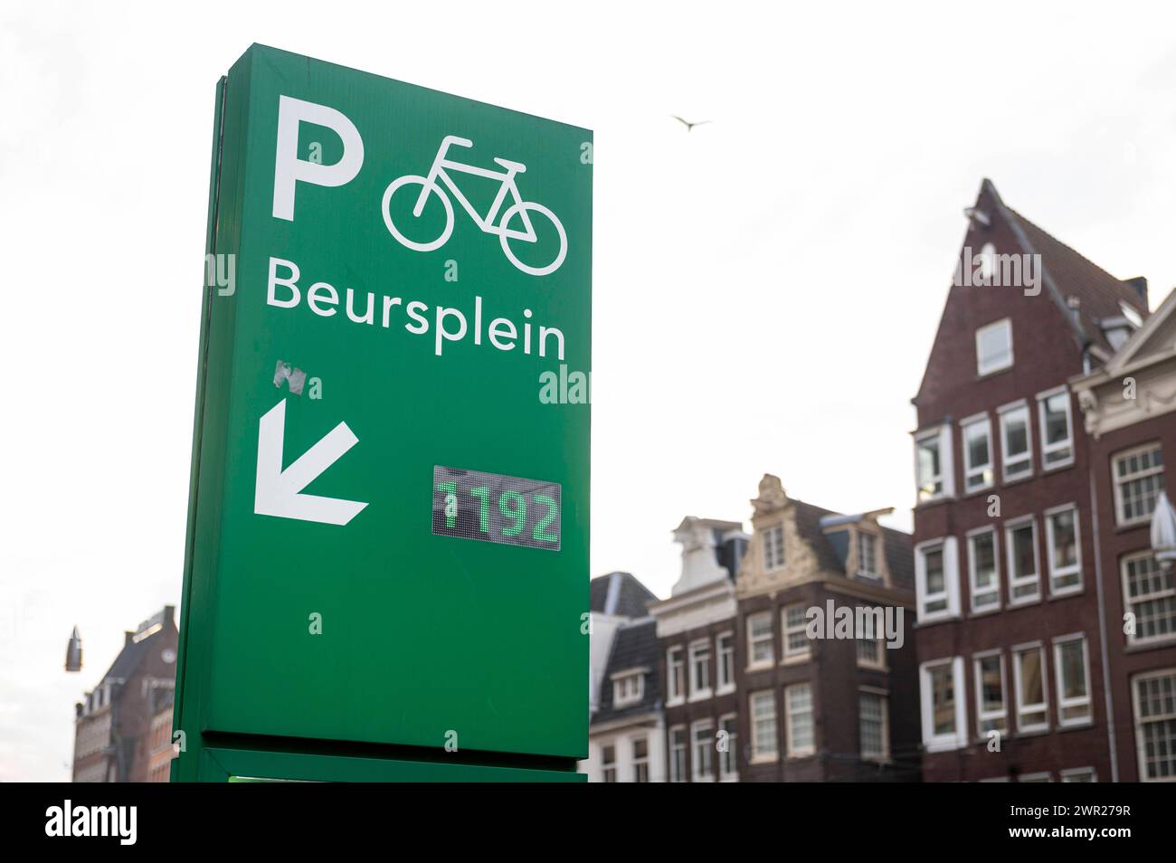 Amsterdam The Netherlands 10th March 2024 On the Beursplein underground ...
