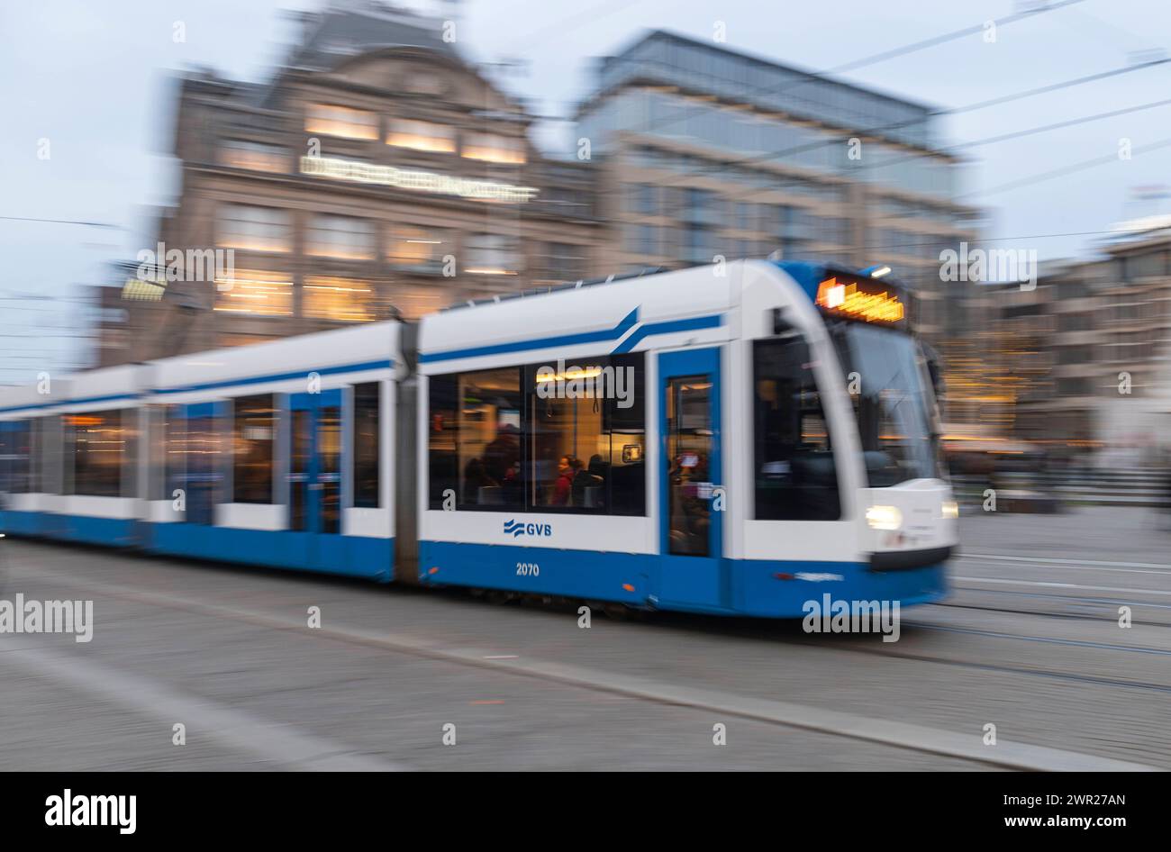Amsterdam The Netherlands 10th March 2024 GVB Siemens Combino tram ...