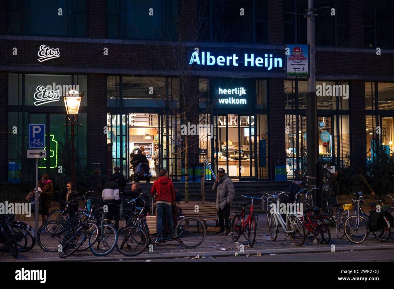Amsterdam The Netherlands 10th March 2024 AH Albert Heijn supermarket ...