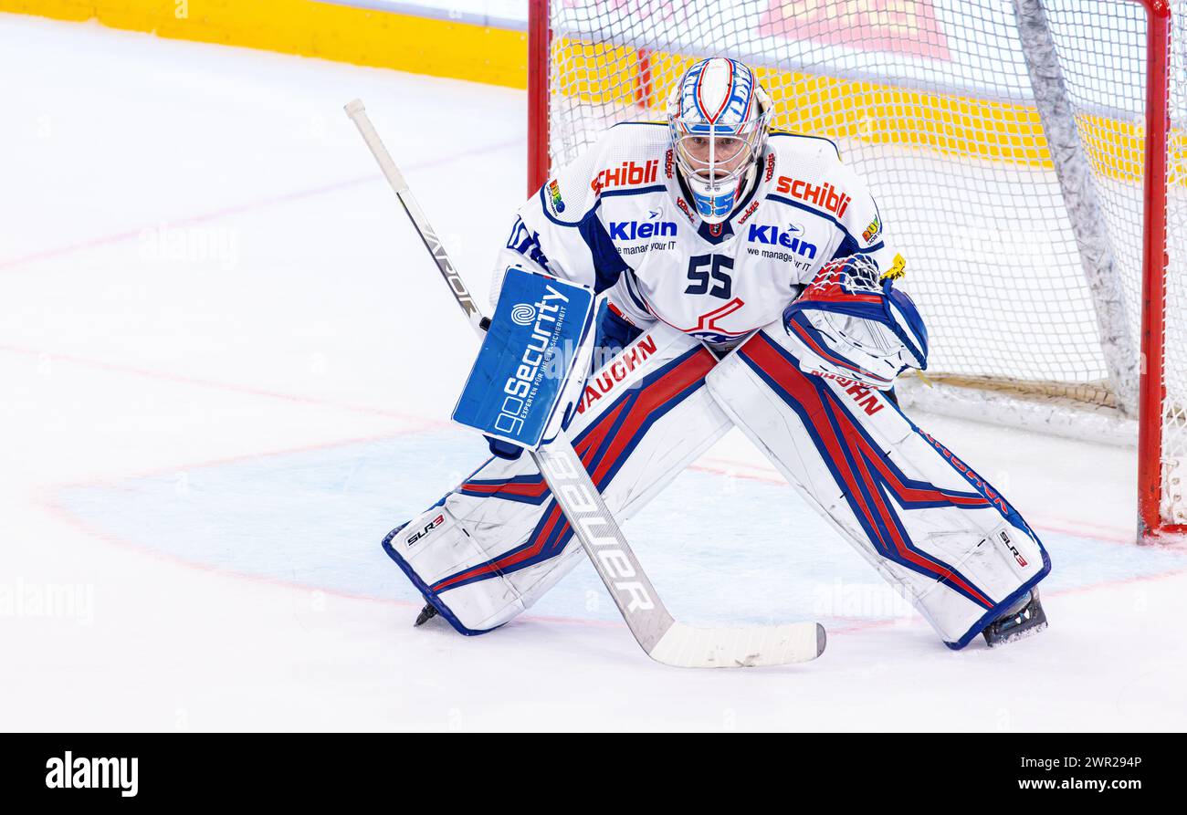 #55 Juha Metsola, Torwart EHC Kloten. (Zug, Schweiz, 15.09.2023 Stock ...