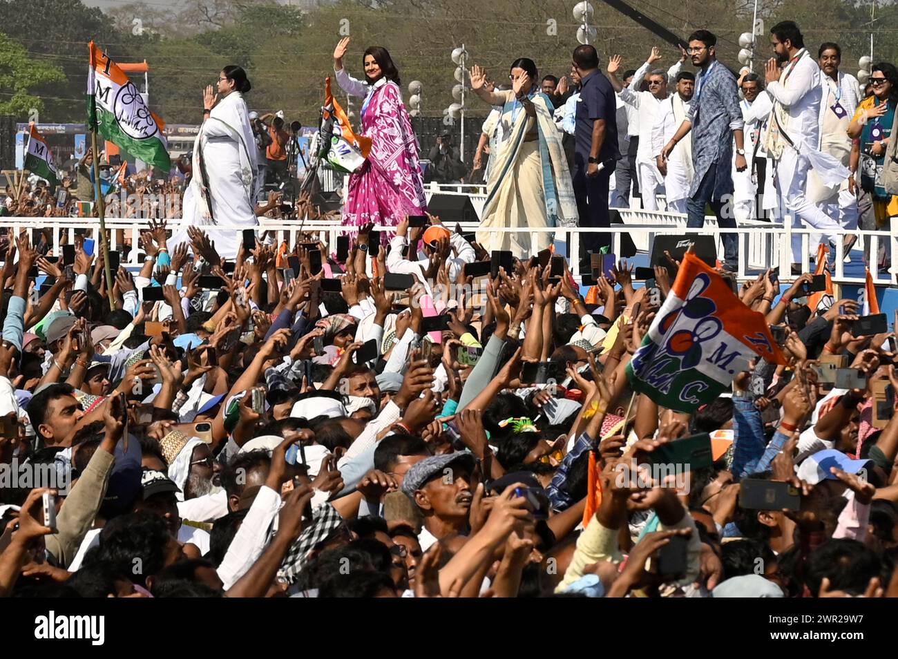 KOLKATA, INDIA - MARCH 10: Chief Minister of West Bengal and All India Trinamool Congress (AITC ...