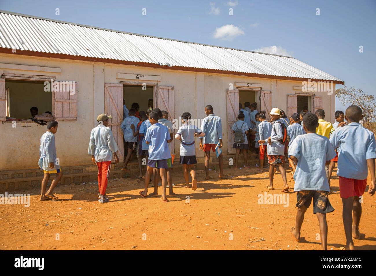 Miandrivazo, Madagascar 20 october 2023. students of Madagascar school ...