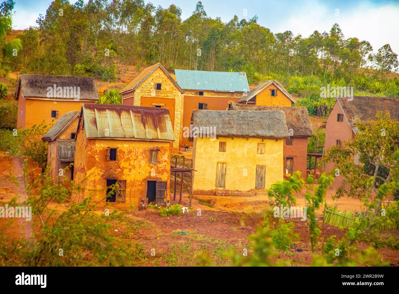 Fianarantsoa, Madagascar. 21 october 2023. Madagascar roads. path from ...