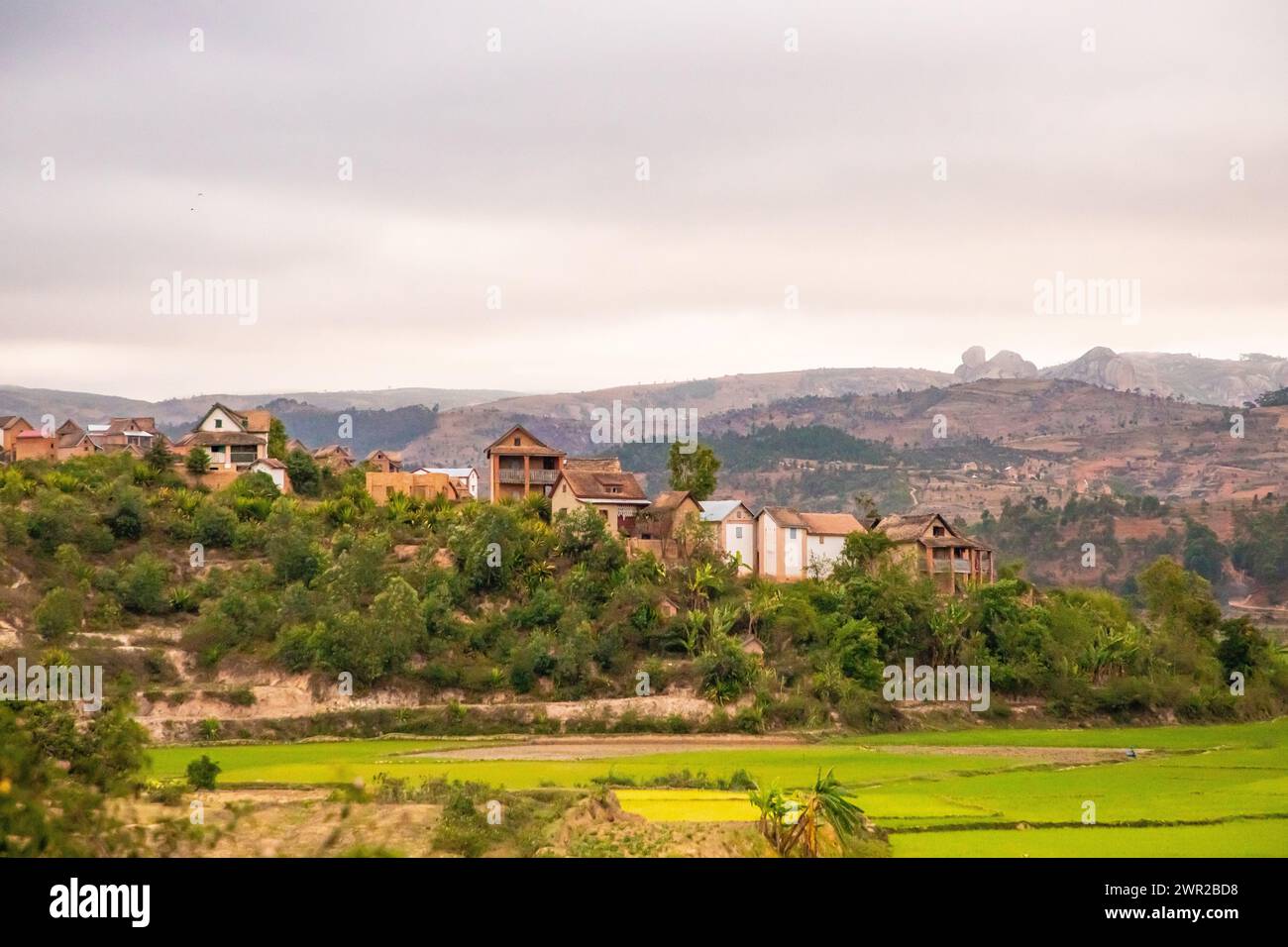 Fianarantsoa, Madagascar. 21 october 2023. Madagascar roads. path from ...