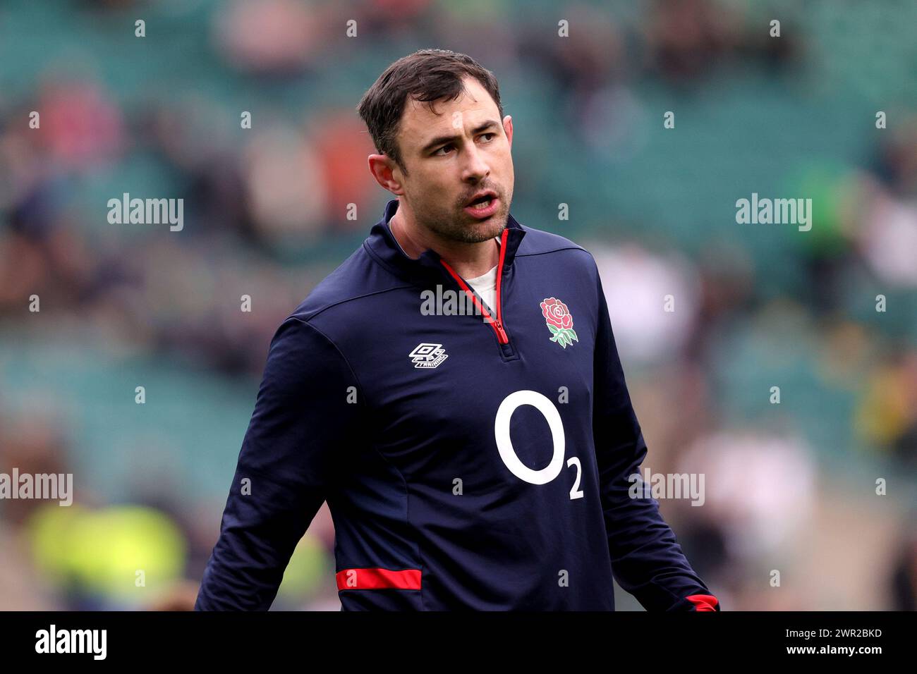 London, UK. 9th Mar 2024. England defence coach Felix Jones during the ...