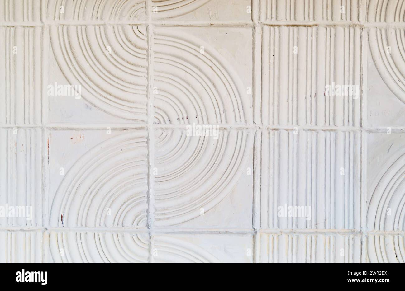 White seamless texture. Wavy background. Interior wall decoration. 3D ...