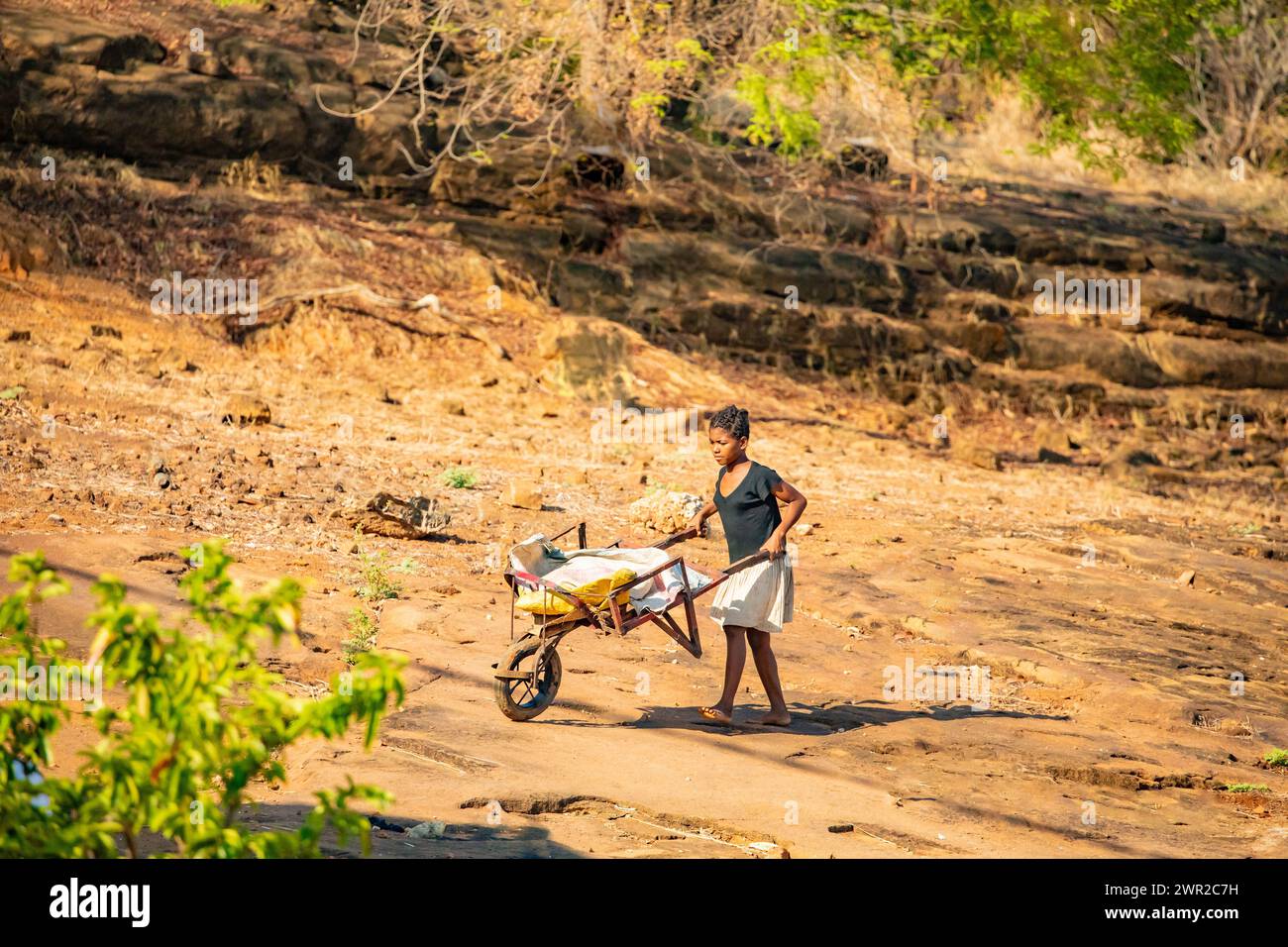 Antsirabe, Madagascar 19 october 2023. child labor in madagascar three ...