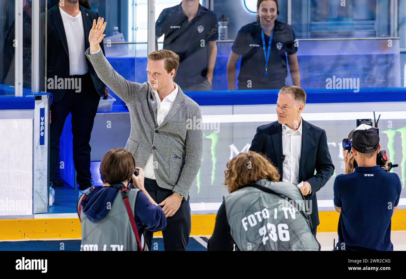 Der langjährige, ehemalige Zuger Spieler Carl Klingberg wird in der ...