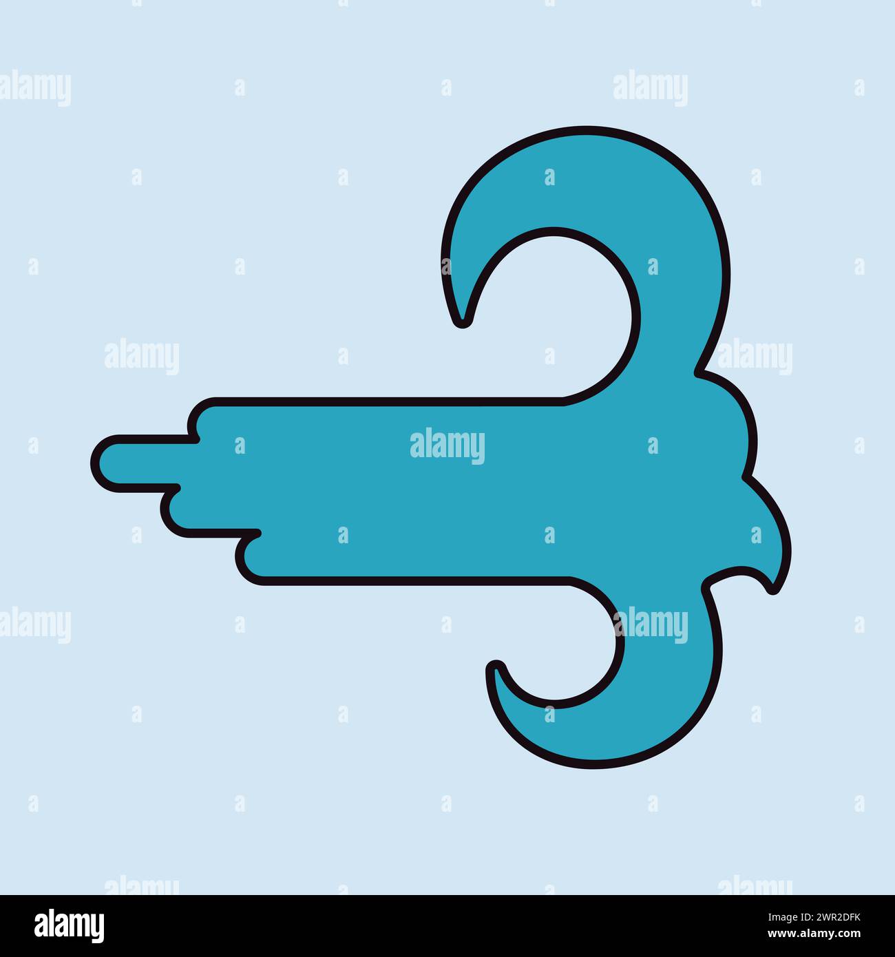 High wind vector icon. Meteorology sign. Graph symbol for travel ...