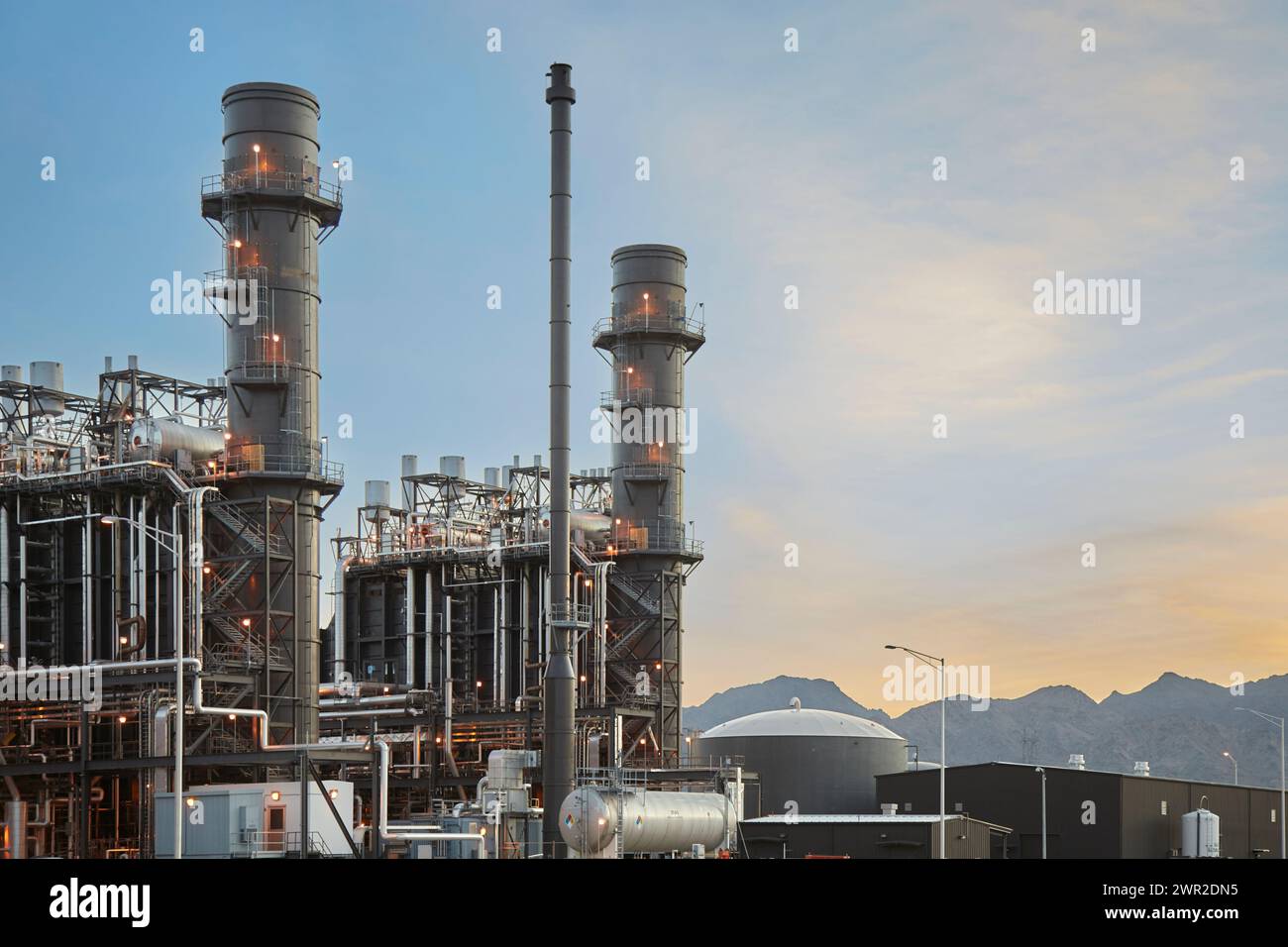 Natural Gas Turbine Power Station in Nevada USA Stock Photo - Alamy