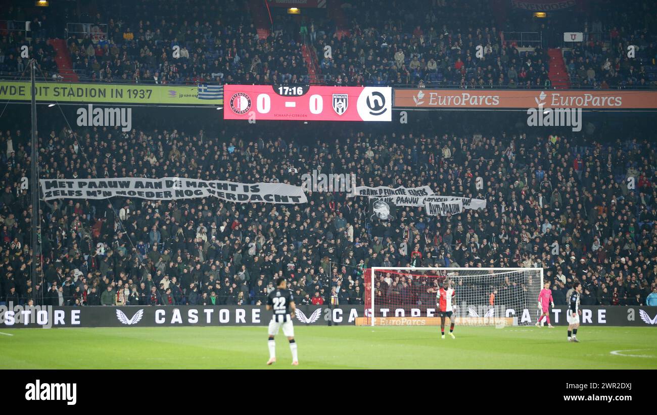 Rotterdam, Netherlands. 10th Mar, 2023. ROTTERDAM, 10-3-2024, Stadium ...
