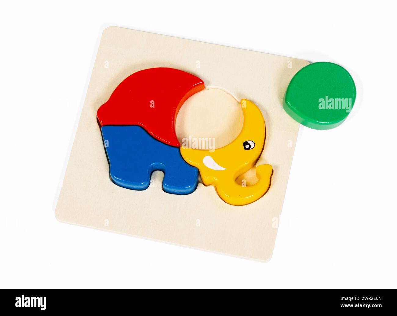 Elephant puzzle pieces for a toddler, isolated Stock Photo - Alamy