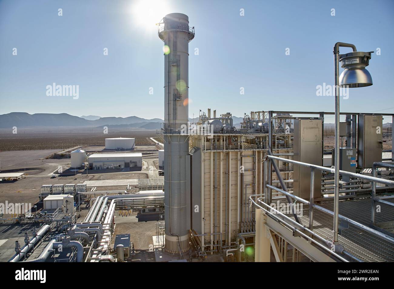 Natural Gas Turbine Power Station in Nevada USA Stock Photo - Alamy