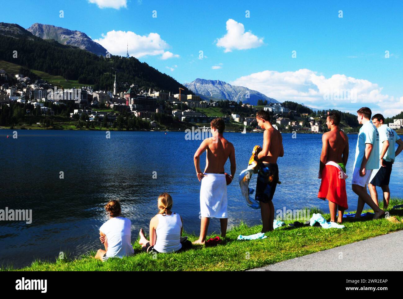 St moritzer lake hi-res stock photography and images - Alamy