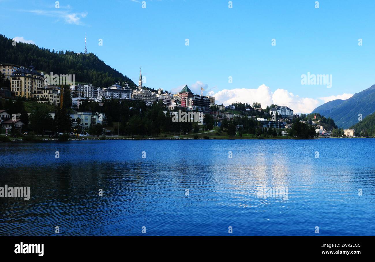 Engadin: Lake St. Moritz Stock Photo - Alamy