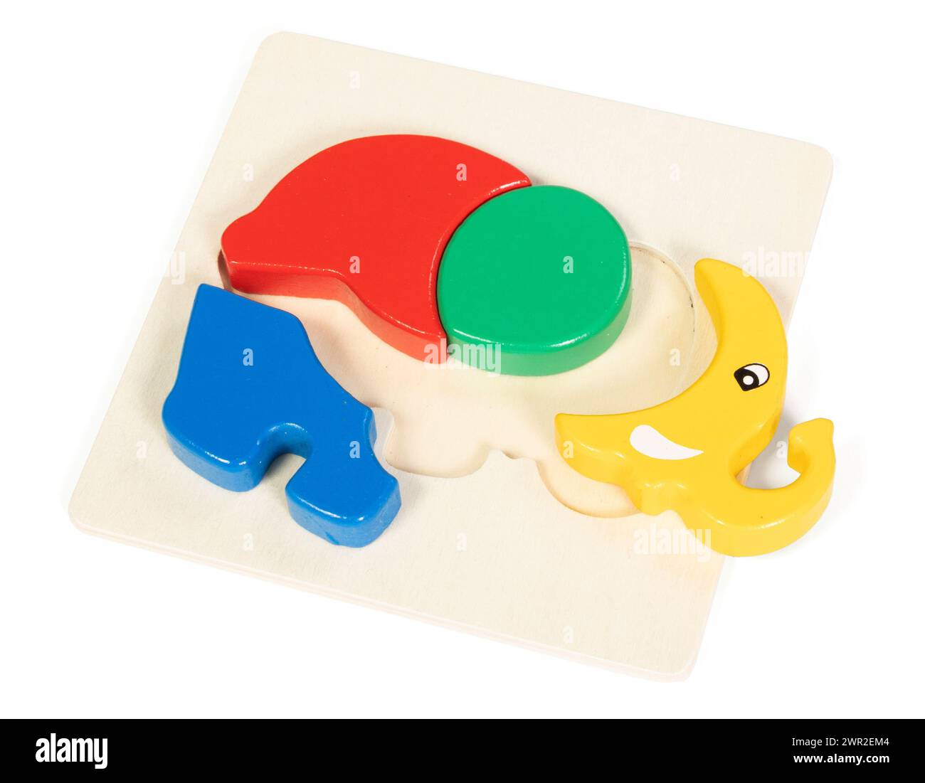 Elephant puzzle pieces for a toddler, isolated Stock Photo - Alamy