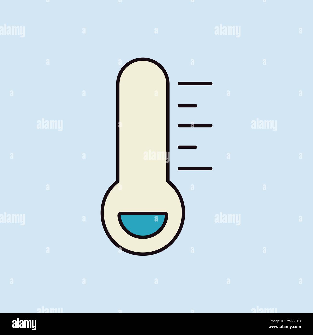 Thermometer frost cold vector icon. Meteorology sign. Graph symbol for ...