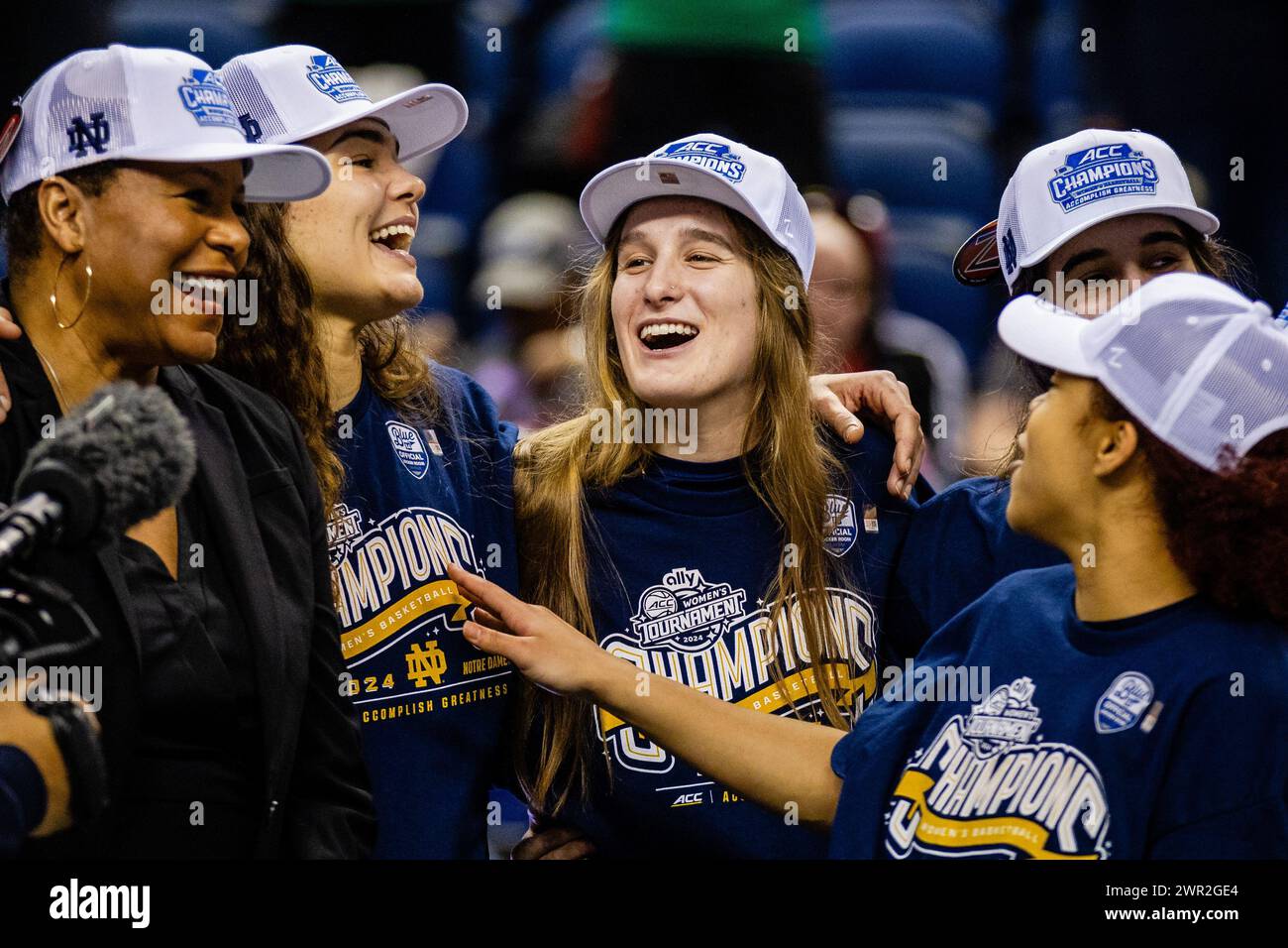 Greensboro, NC, USA. 10th Mar, 2024. Notre Dame Fighting Irish forward ...