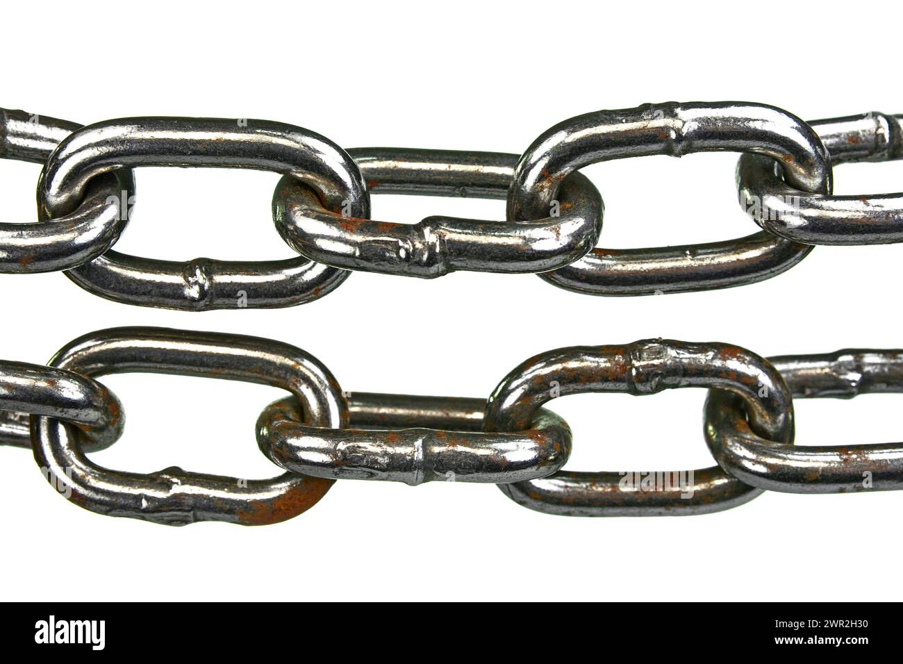 Chain isolated on white background Stock Photo - Alamy
