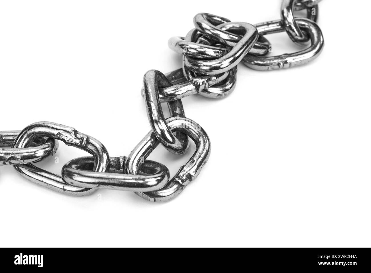 Chain isolated on white background Stock Photo - Alamy