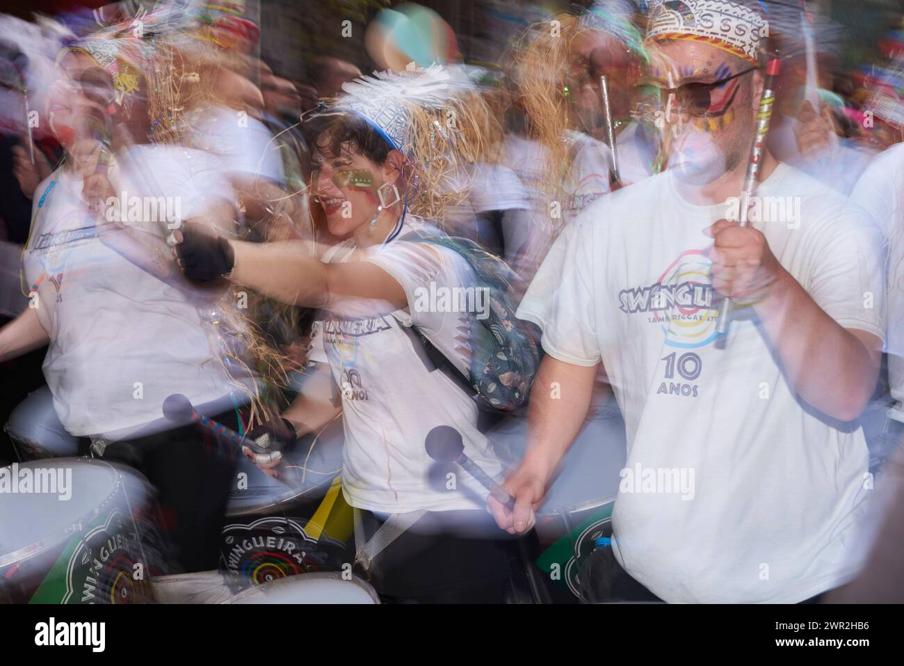 Athens, Greece. 10th Mar, 2024. Thousands dressed in fancy costumes ...