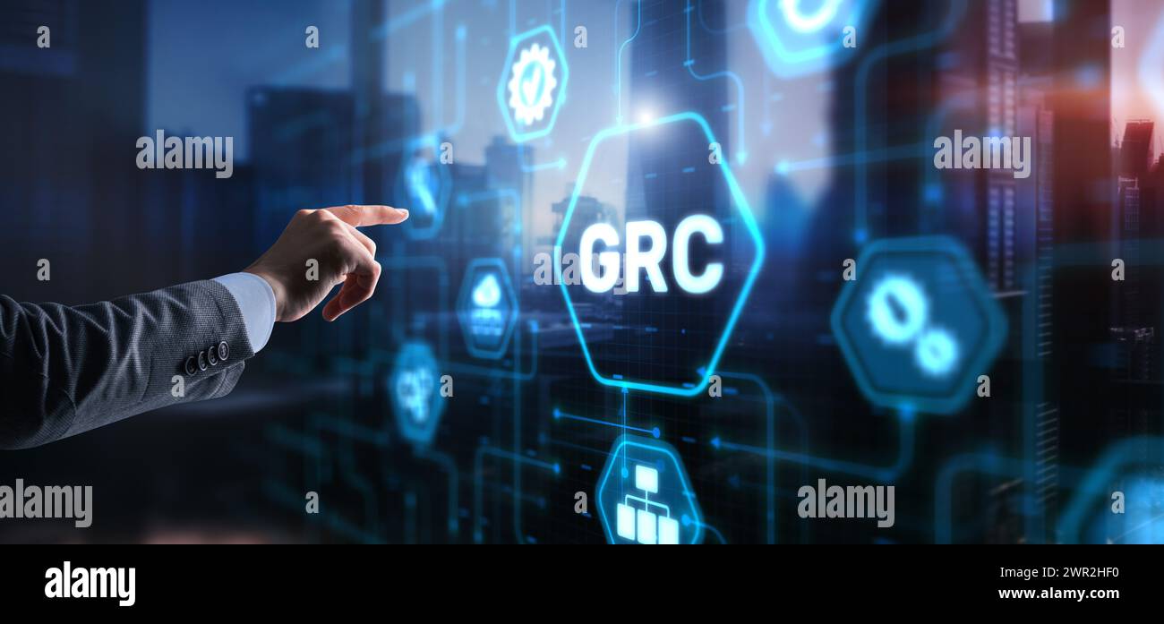 GRC Governance Risk and Compliance concept Stock Photo - Alamy