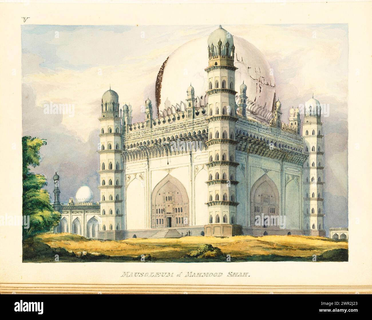 Vintage Art " Mausoleum of Mahmood Shah " Print from Picturesque ...