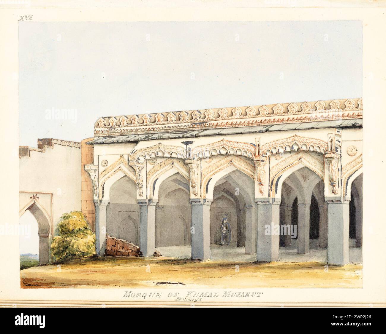 Vintage Art "Mosque of Kumal Mujarut, Koolburga " Print from ...