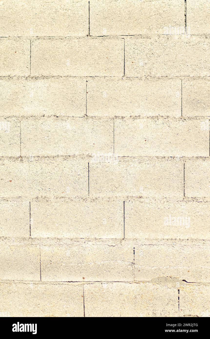 detail of the texture of a cement block wall Stock Photo - Alamy