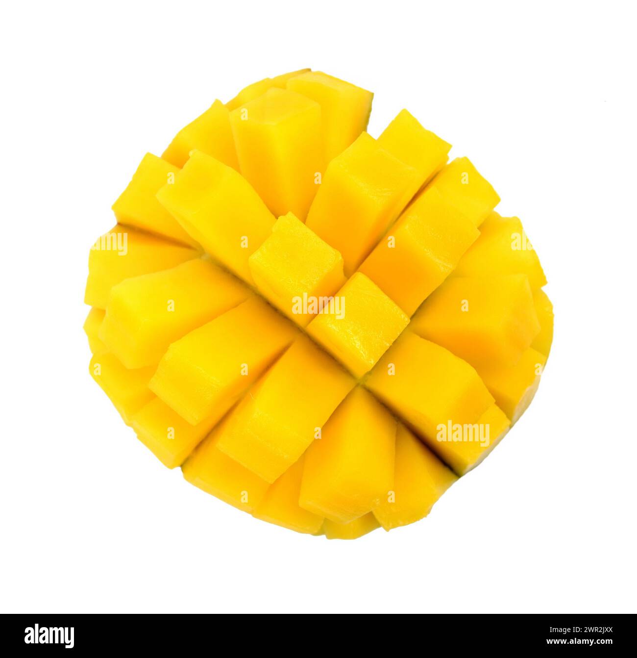 mango slice isolated on white background Stock Photo - Alamy