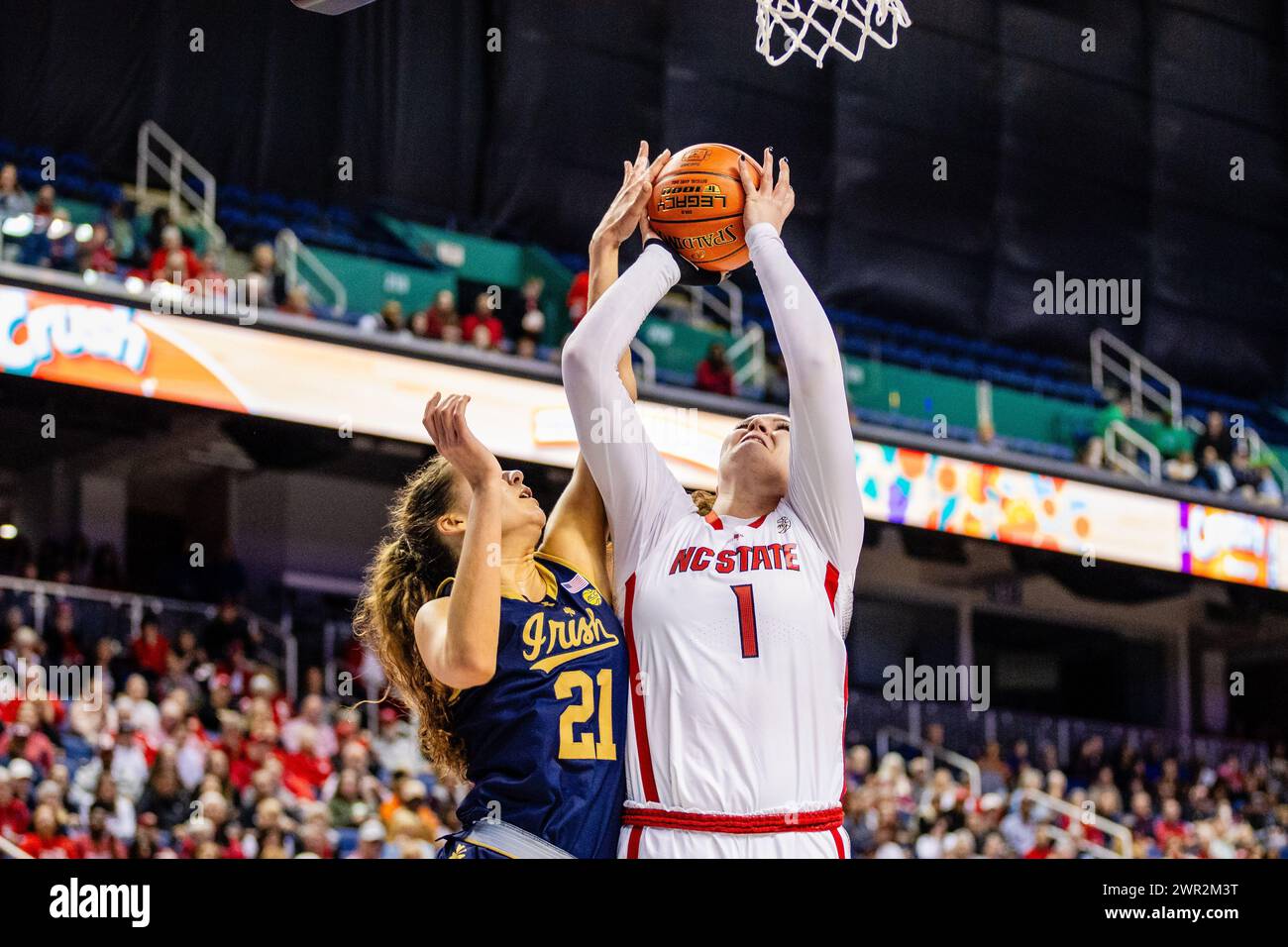 Greensboro, NC, USA. 10th Mar, 2024. NC State Wolfpack center River ...
