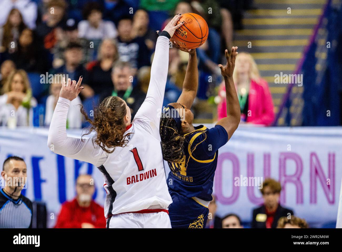 Greensboro, NC, USA. 10th Mar, 2024. NC State Wolfpack center River ...