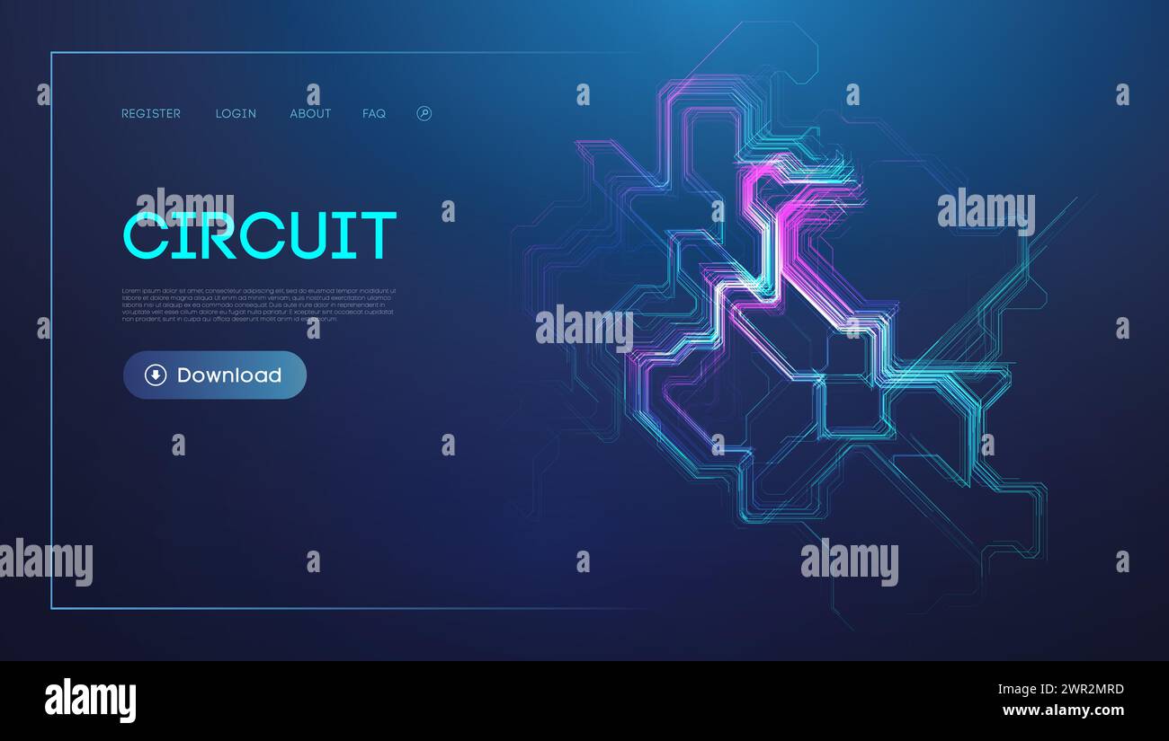 Circuitry board futuristic technology concept Stock Vector Images - Alamy