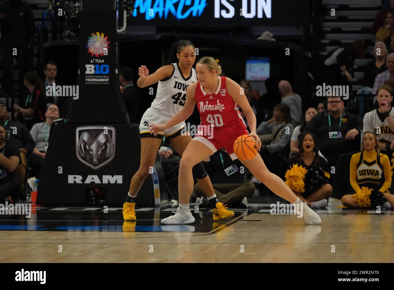 Minneapolis, Minnesota, USA. 10th Mar, 2024. Nebraska Cornhuskers ...