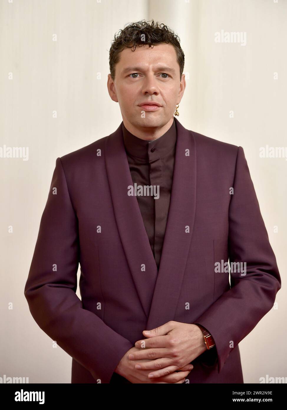 Christian Friedel arrives at the Oscars on Sunday, March 10, 2024, at ...