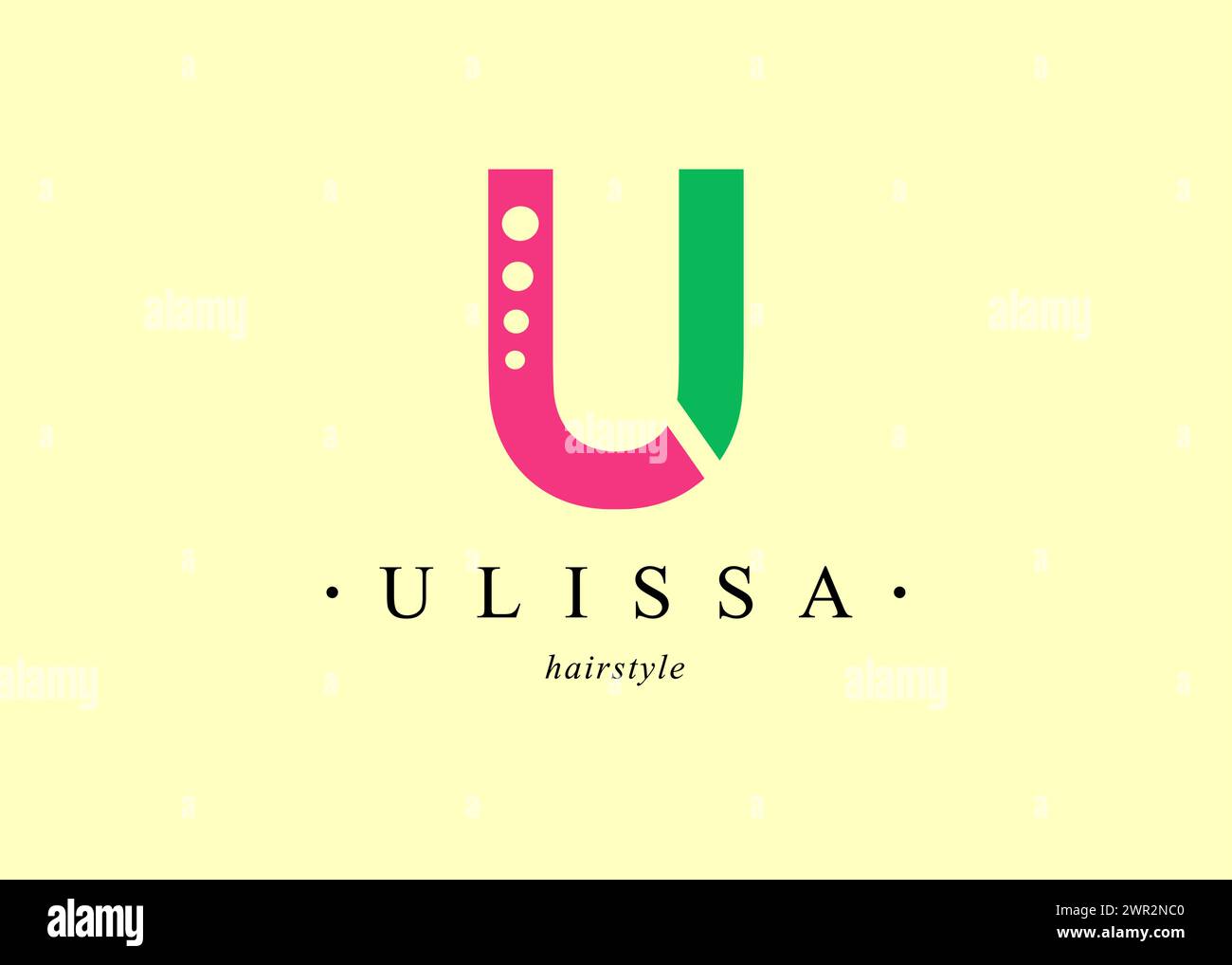 U leaf logo hi-res stock photography and images - Alamy