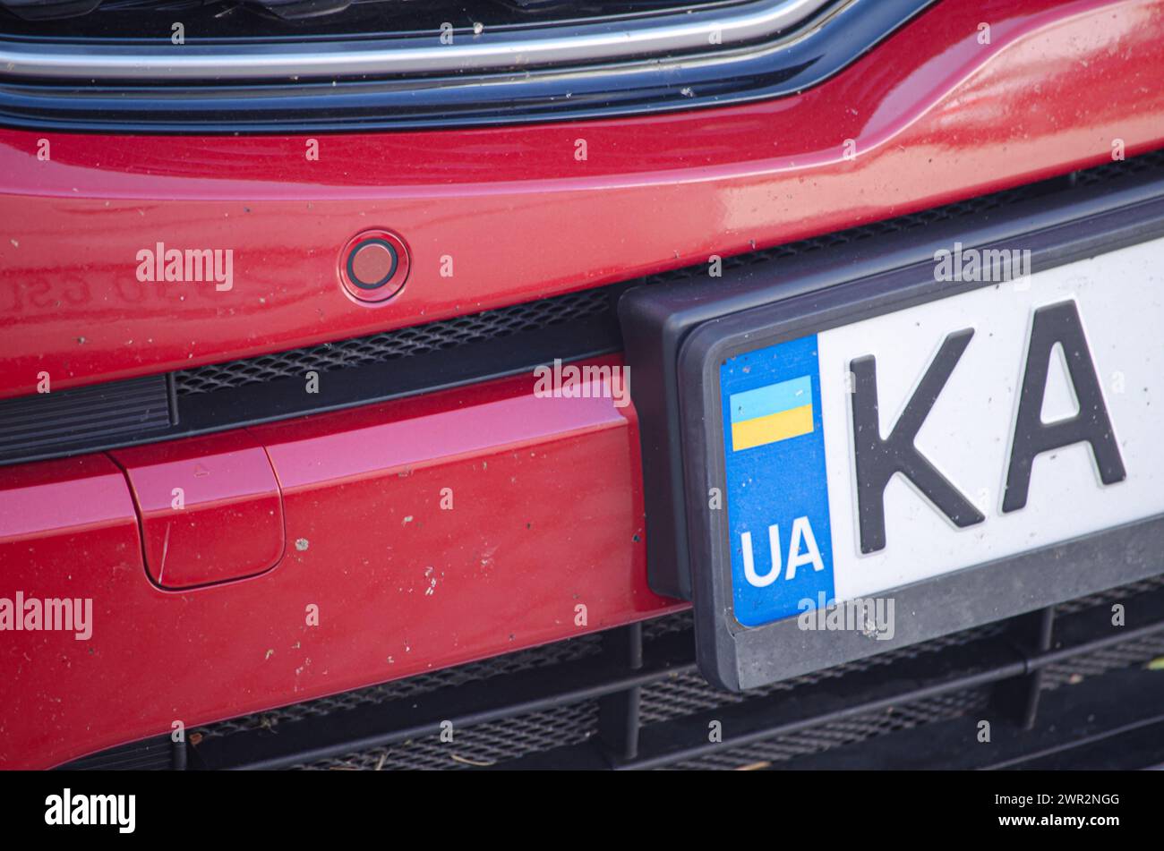 detail of the registration plate of a Ukrainian car Stock Photo - Alamy