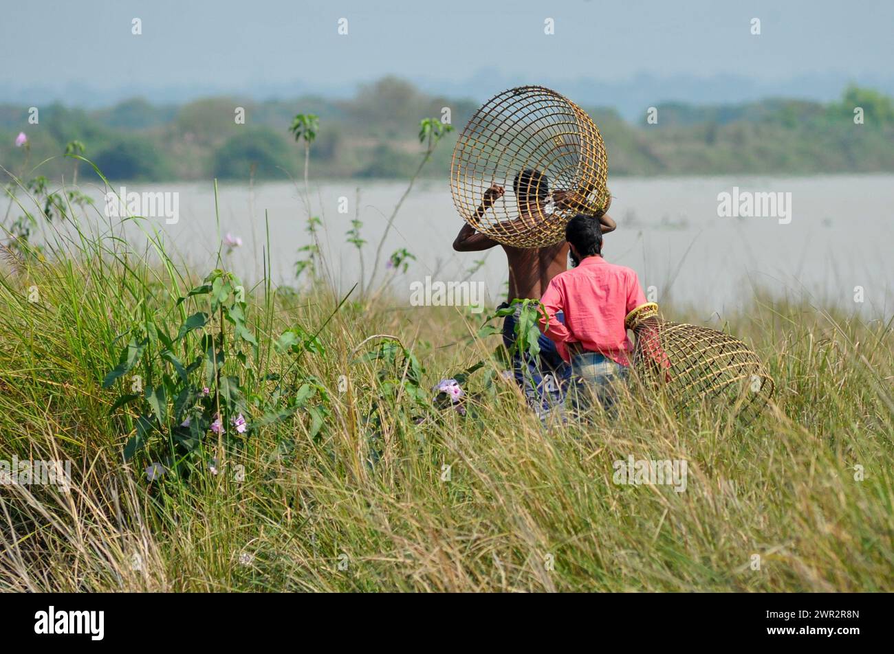 March 9, 2024 Sylhet, Bangladesh: Rural People going to take part on ...