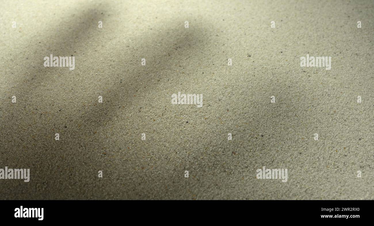 Shadows and patterns on the sand of dune. Sandy beach for the ...