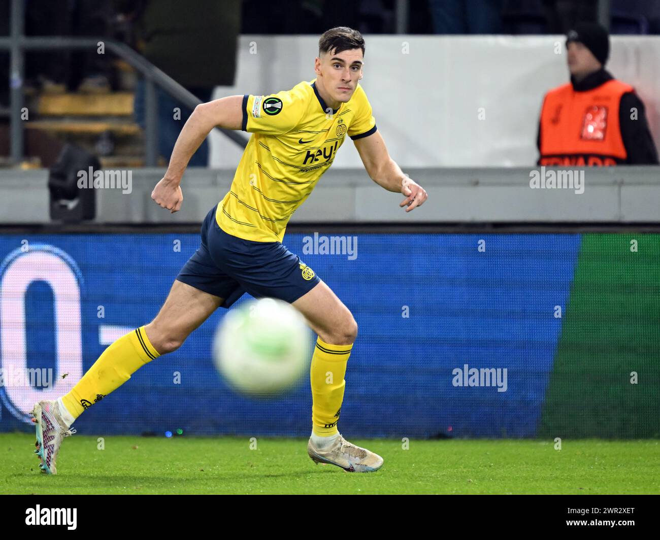 BRUSSELS - Ross Sykes of Royale Union Saint-Gilloise during the UEFA ...