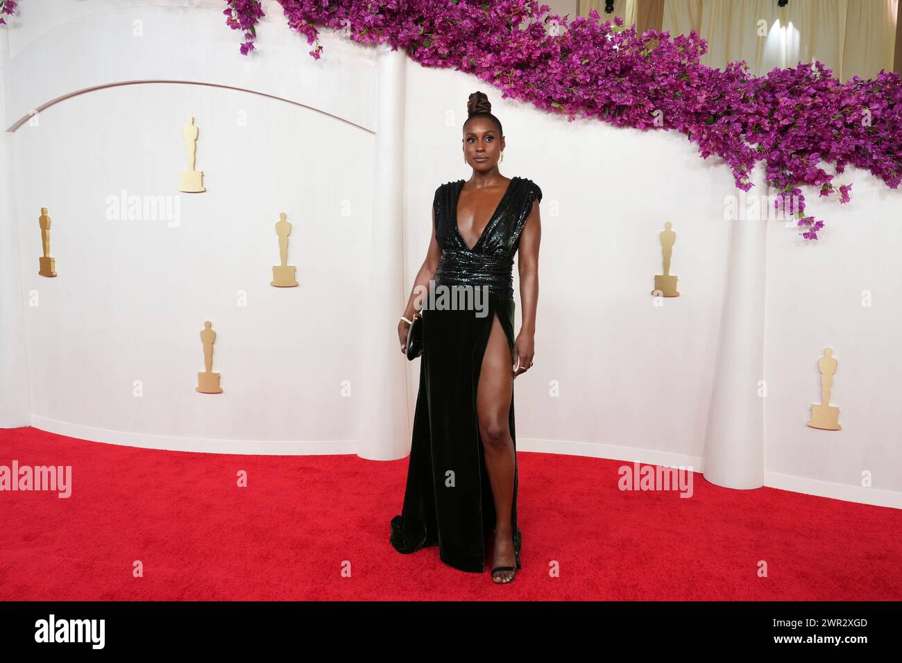 Issa Rae arrives at the Oscars on Sunday, March 10, 2024, at the Dolby ...