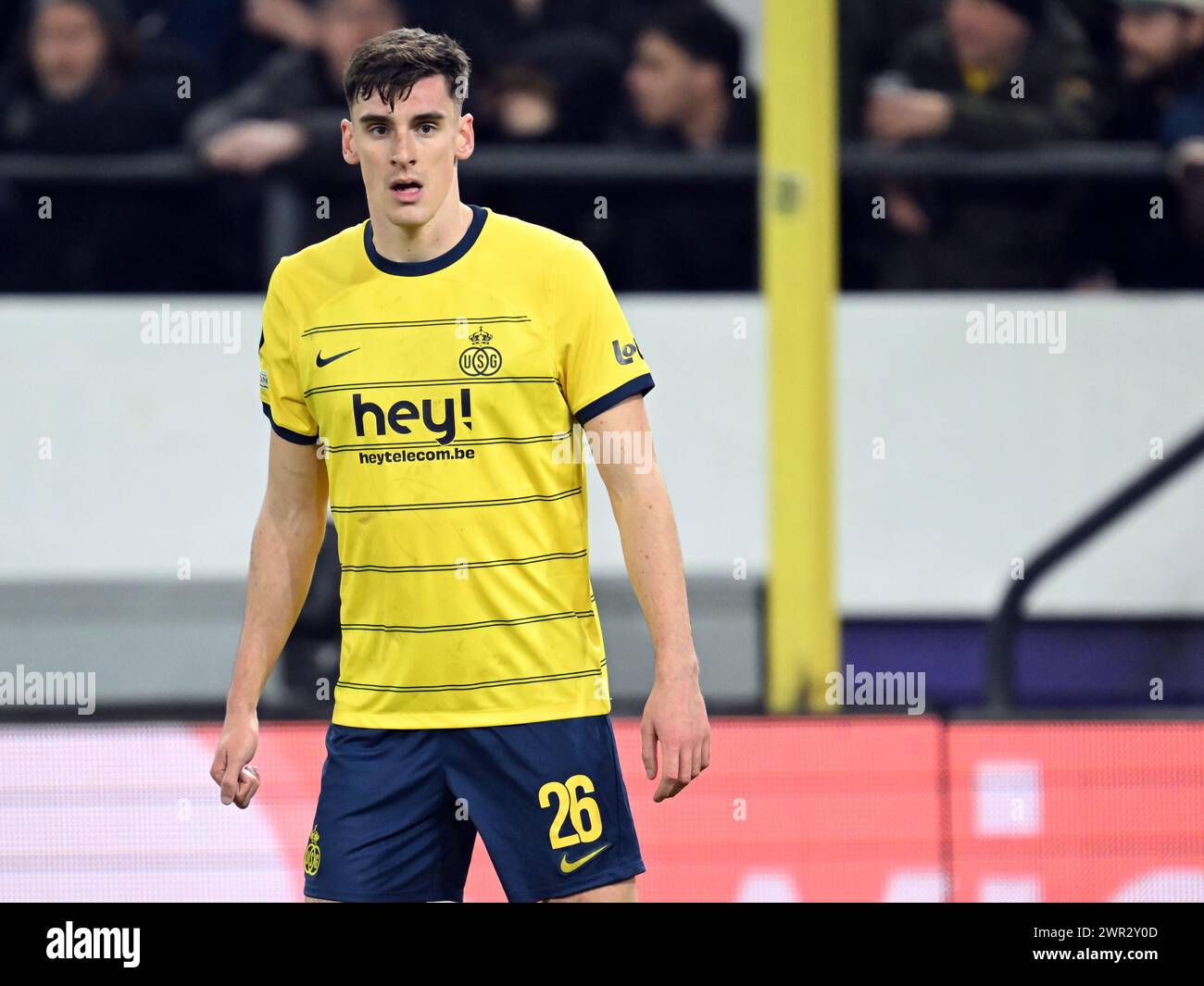 BRUSSELS - Ross Sykes of Royale Union Saint-Gilloise during the UEFA ...